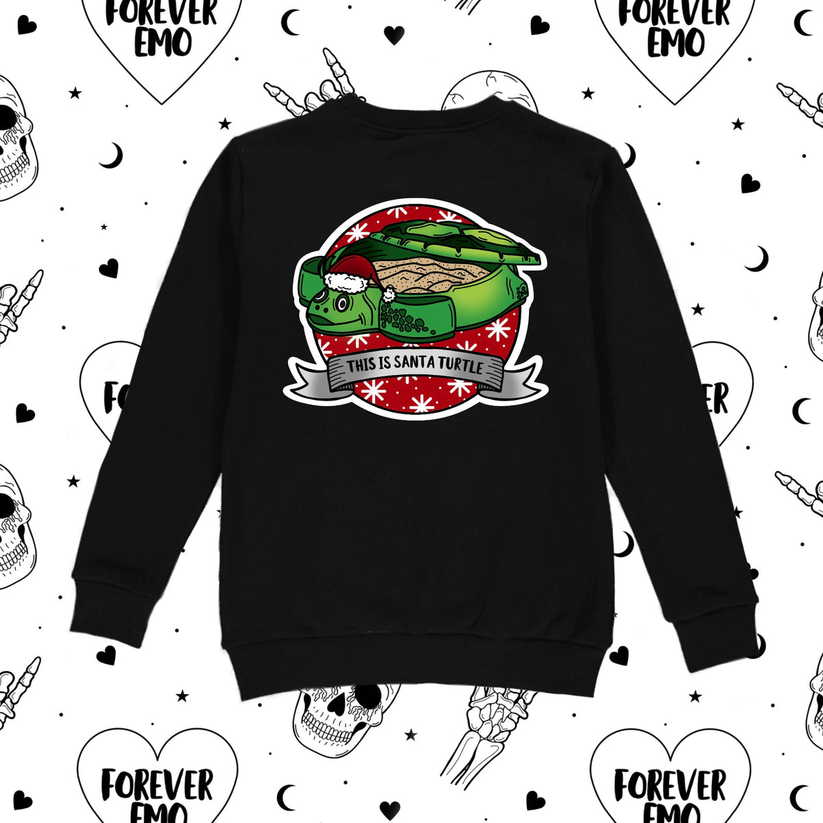 This Is Santa Turtle Sweatshirt – Forever Emo
