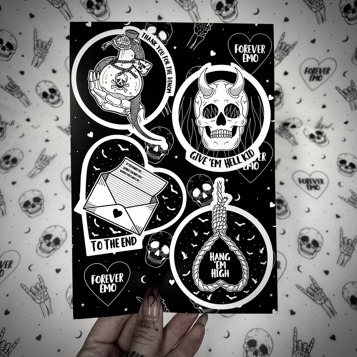 Sweet Revenge A5 Sticker Sheet – Forever Emo