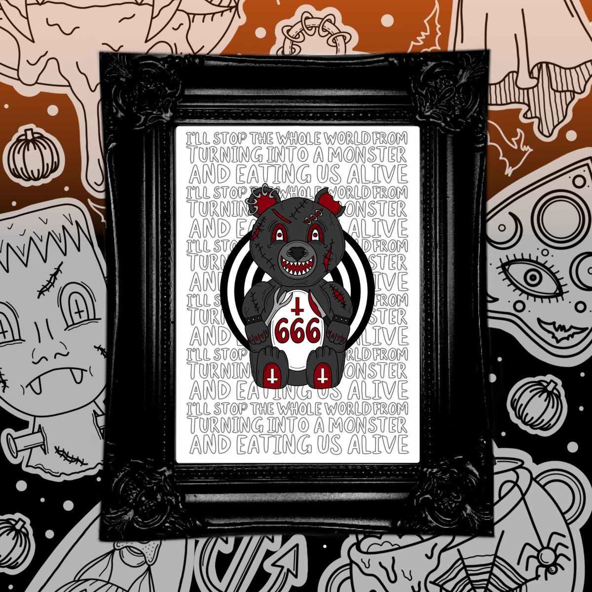 Monster Print – Forever Emo