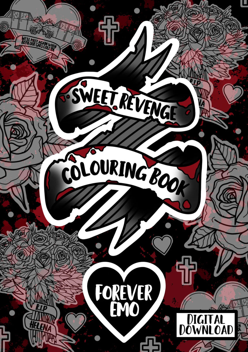 DIGITAL DOWNLOAD Sweet Revenge Colouring Book – Forever Emo