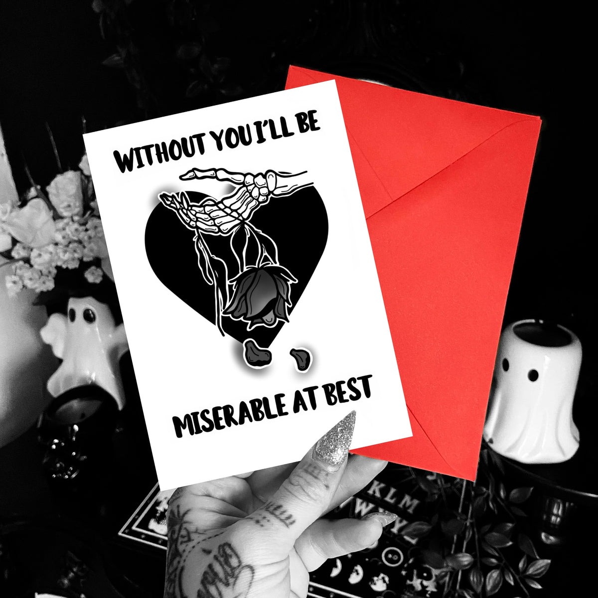 Miserable At Best A6 Card – Forever Emo