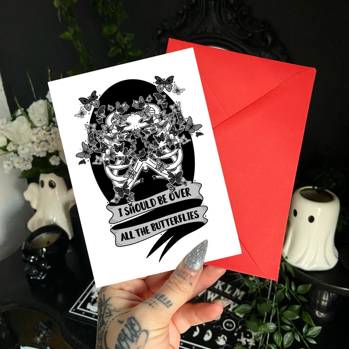 Over The Butterflies A6 Card – Forever Emo